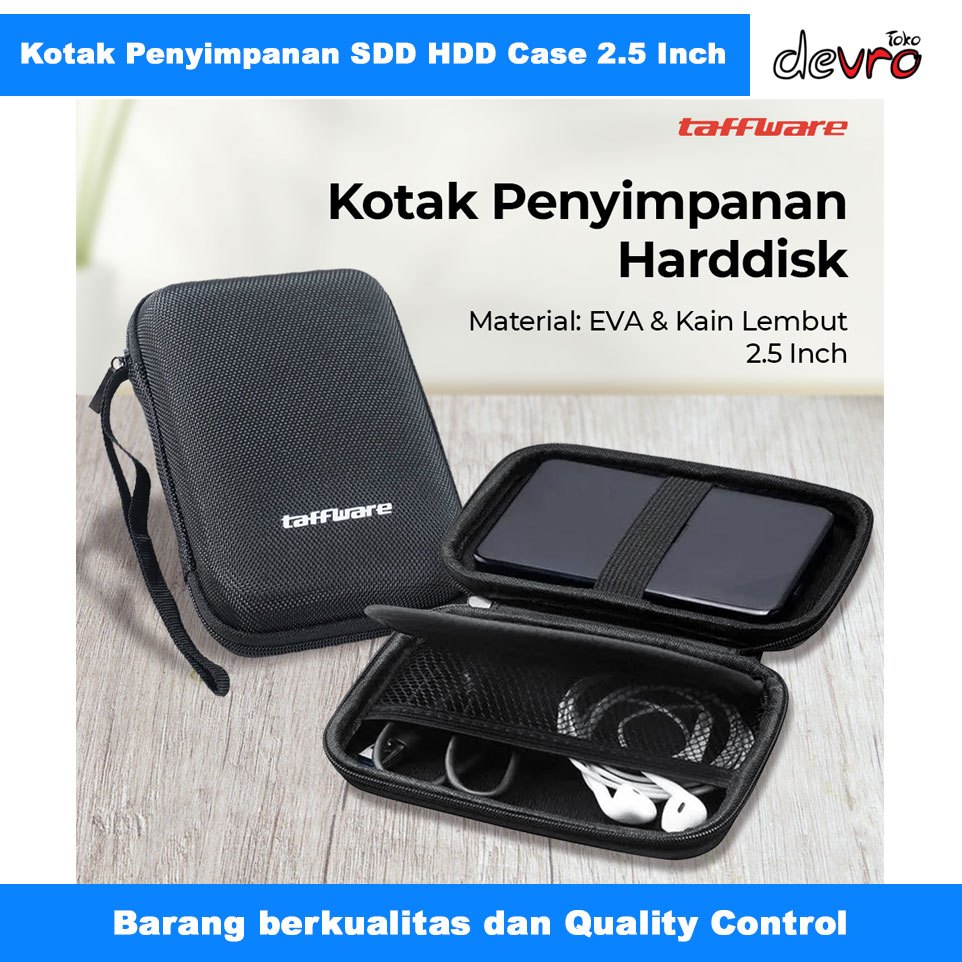 2.5 Inch HDD Protective EVA Case Hard Drive Storage Box - Multipurpose ...