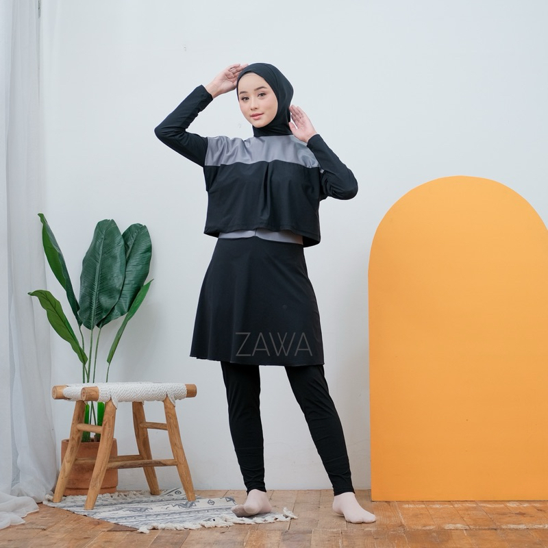 Damla Sport Muslimah Swimsuit/Shari Hijab Muslimah Swimsuit | Shopee ...