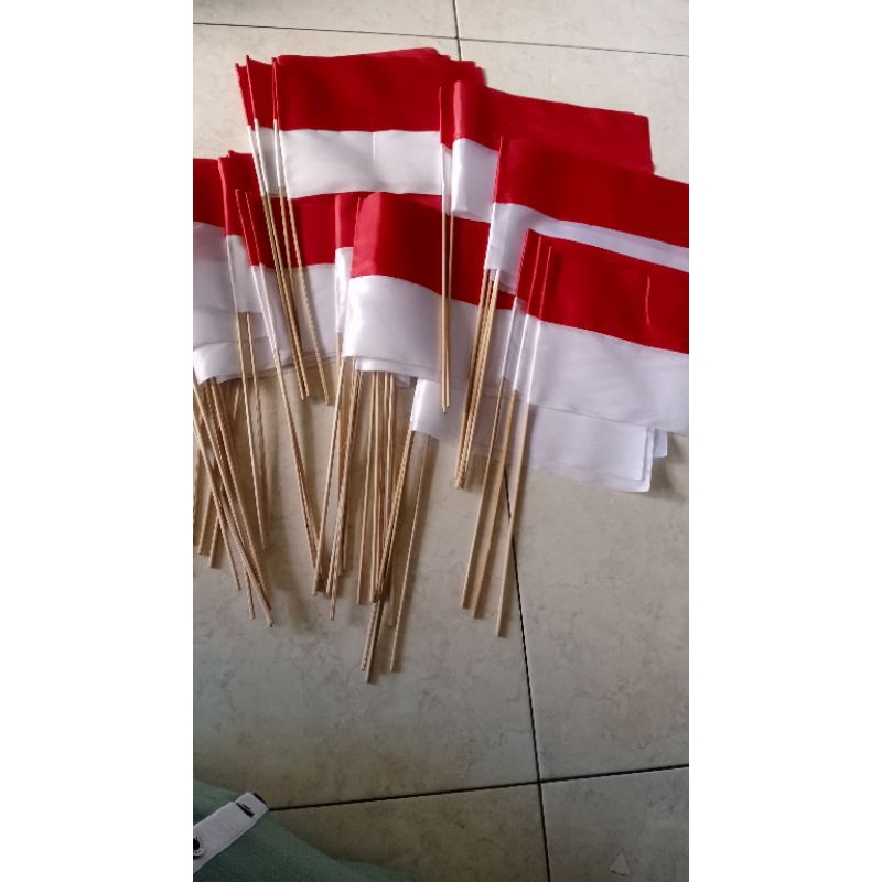 MERAH PUTIH Red And White Hand Flag | Shopee Malaysia