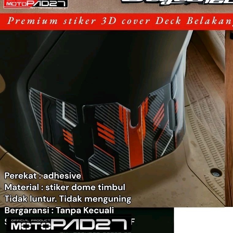 Stylo 160 Sticker Embossed Rear deckpad Sticker honda stylo 160 ...