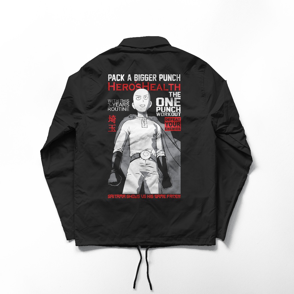 Zola Project Jacket Coach Anime One Punch Man Saitama Workout | Shopee ...