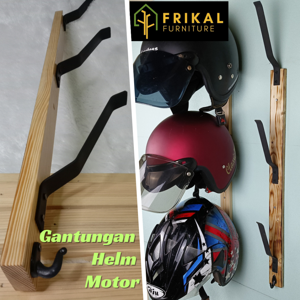 GANTUNGAN Helmet Hanger Wall Helmet Storage Rack Minimalist Helmet ...
