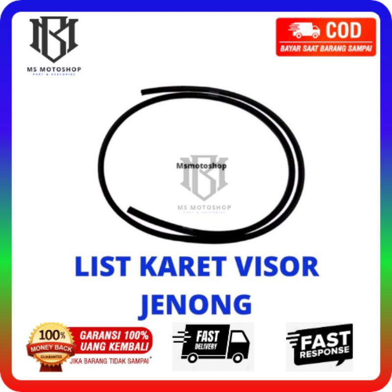 List Rubber Visor Jenong Windshield R15 GSX CBR R25 NINJA Adv N-max ...
