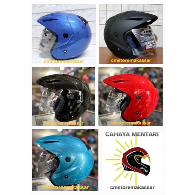 Helmet INK CX22 Solid Half Face Original SNI INK CX 22 Pet Hat Model ...