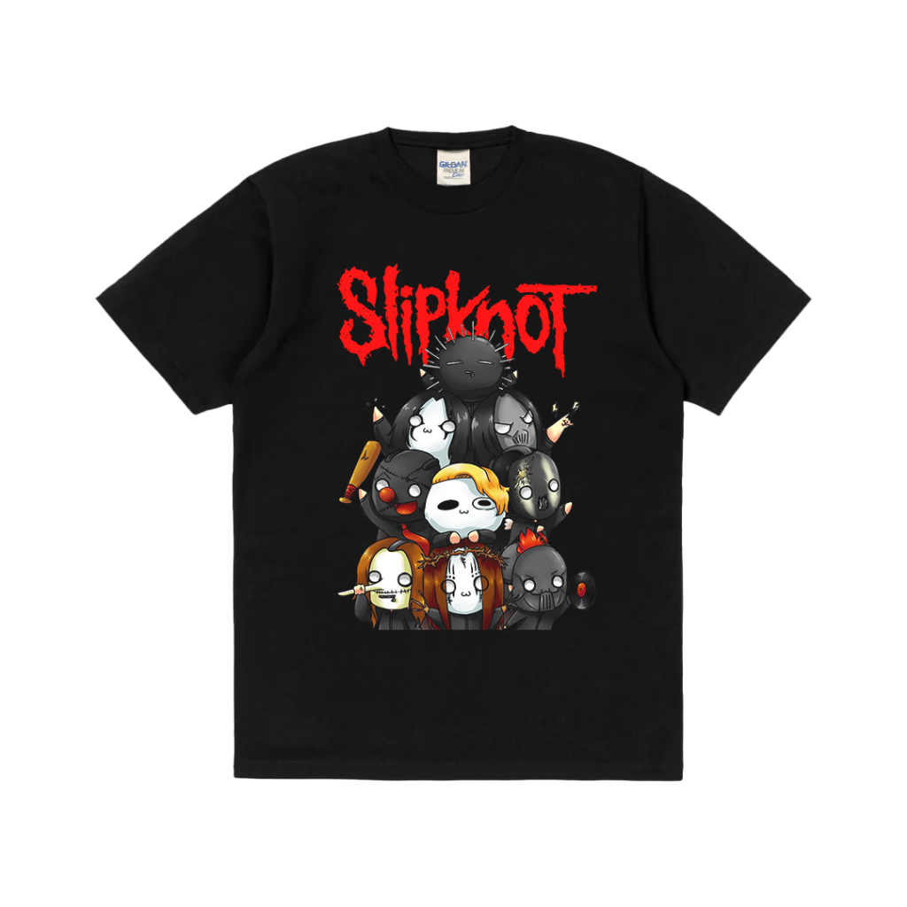 Rockerstar Slipknot Chibi Cartoon Band T-shirt | Shopee Malaysia