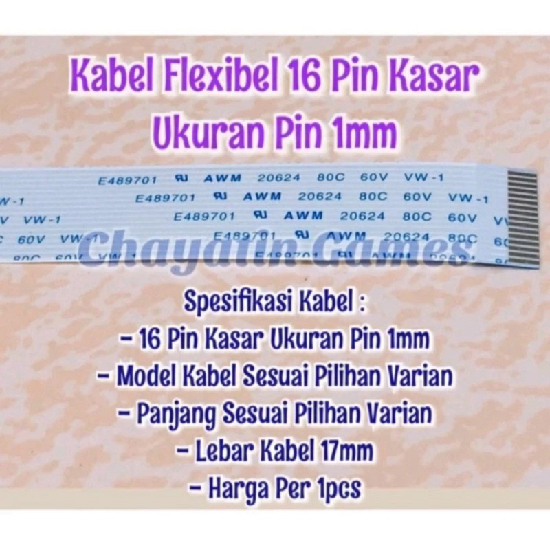 Flexible Cable 16 Pin Coarse Length And Model According To Variant ...