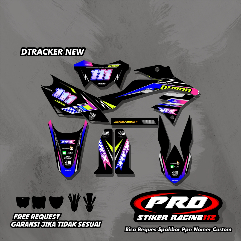 Striping Sticker Variation Dtracker 150 - Sticker Motorcycle D-TRACKER ...
