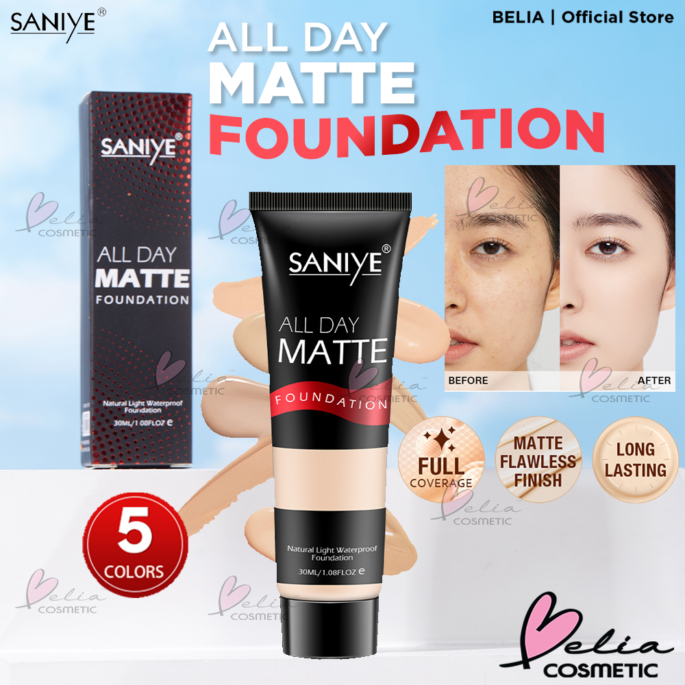 Belia SANIYE All Day Matte Foundation | Matte Poreless Liquid ...
