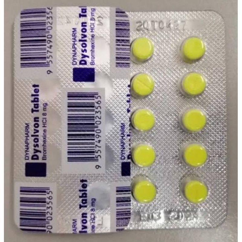 Dysolvon Dyriton Tablet 8mg 10tab/strip / Cough medicine / Cold ...
