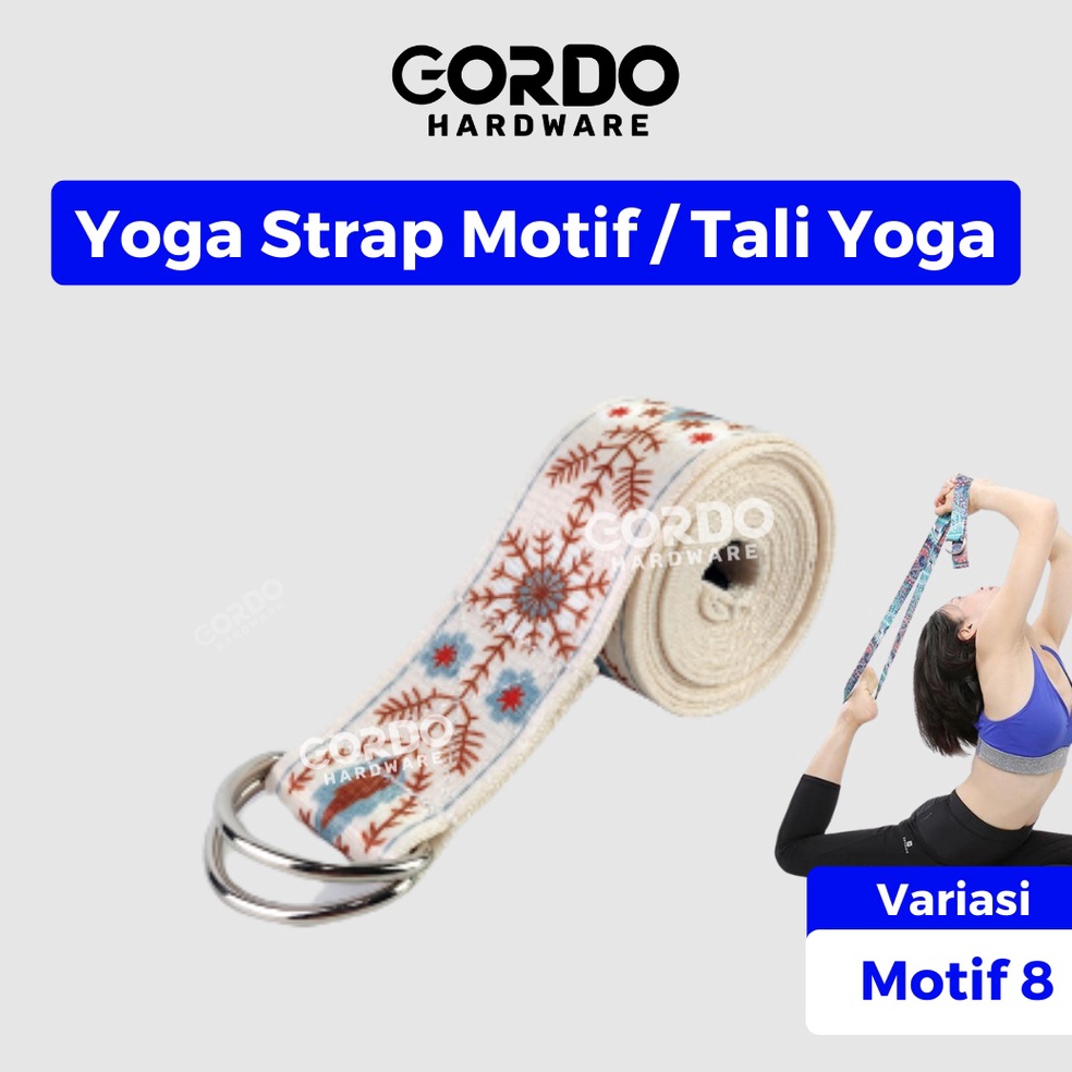Art L5O Yoga Strap Belt Motif Yoga D Ring Motif Gym Fitness Pilates ...
