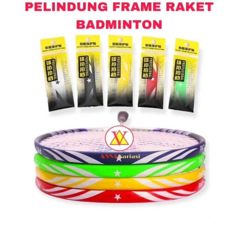 Protective BADMINTON RACKET FRAME HEAD HEAVY ADHESIVE RIBBON STICKERS ...