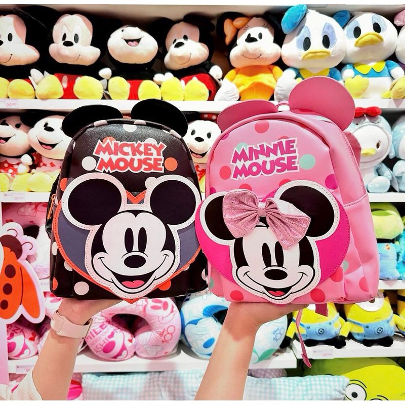 Miniso Disney Classics Minnie Collection Polka Dot backpack (Pink ...