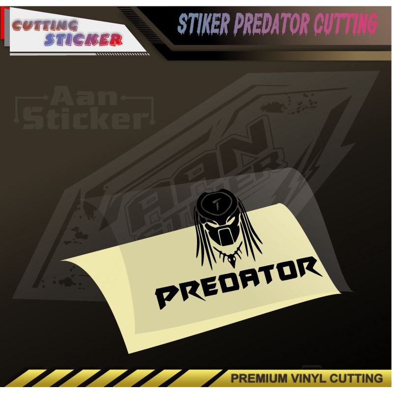 Predator sticker viral cutting sticker measuring 12 cm | Shopee Malaysia