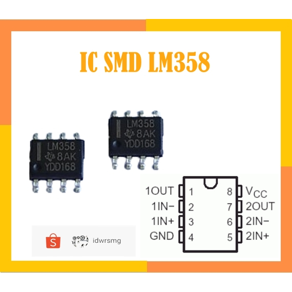 Lm358 SMD IC Opamp LM358DR Low Power Dual Operational Amplifiers Sop 8 | Shopee Malaysia