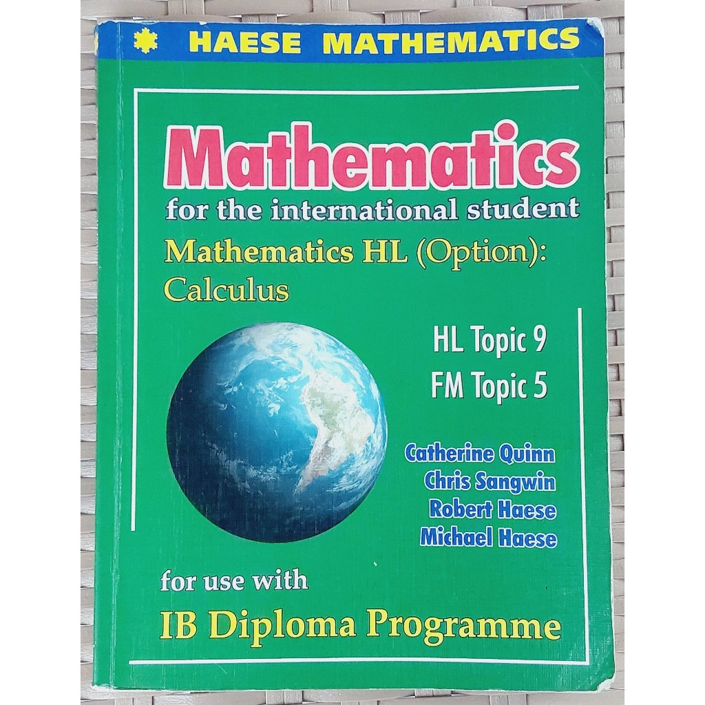Haese Mathematics For The International Student: IB DP HL Option ...