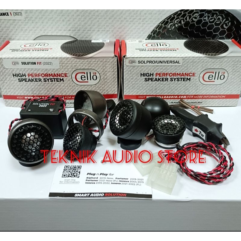 Tweeter Fullrange Cello Solution Pro-Solution Fit Include Socket Pnp ...