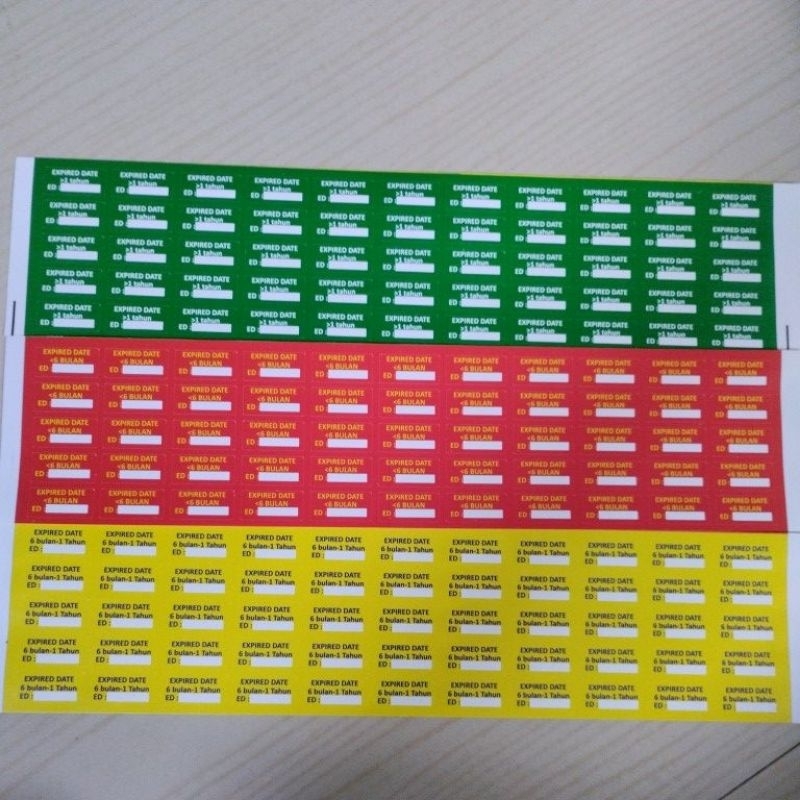 Exp date label stickers can be written by yourself | Shopee Malaysia