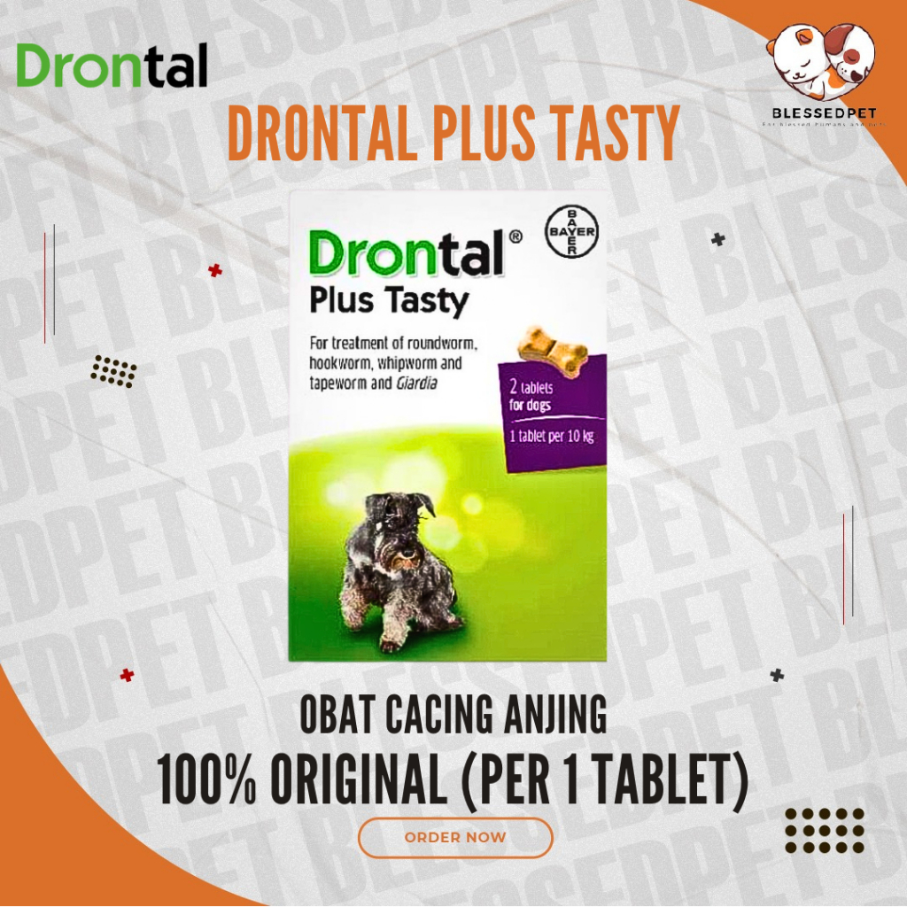 Drontal Plus Tasty Dog Worm Medicine 1 Tablet (100% Original) | Shopee ...