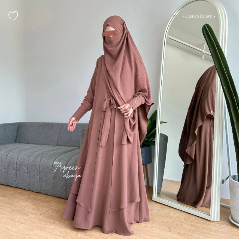 New AYREEN ABAYA MAHIRA INDONESIA / PLAIN ABAYA | Shopee Malaysia