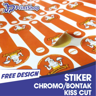 (100 Pcs) Print Custom Label Stickers / Olshop Name Labels / Food and Drink Packaging Label ...