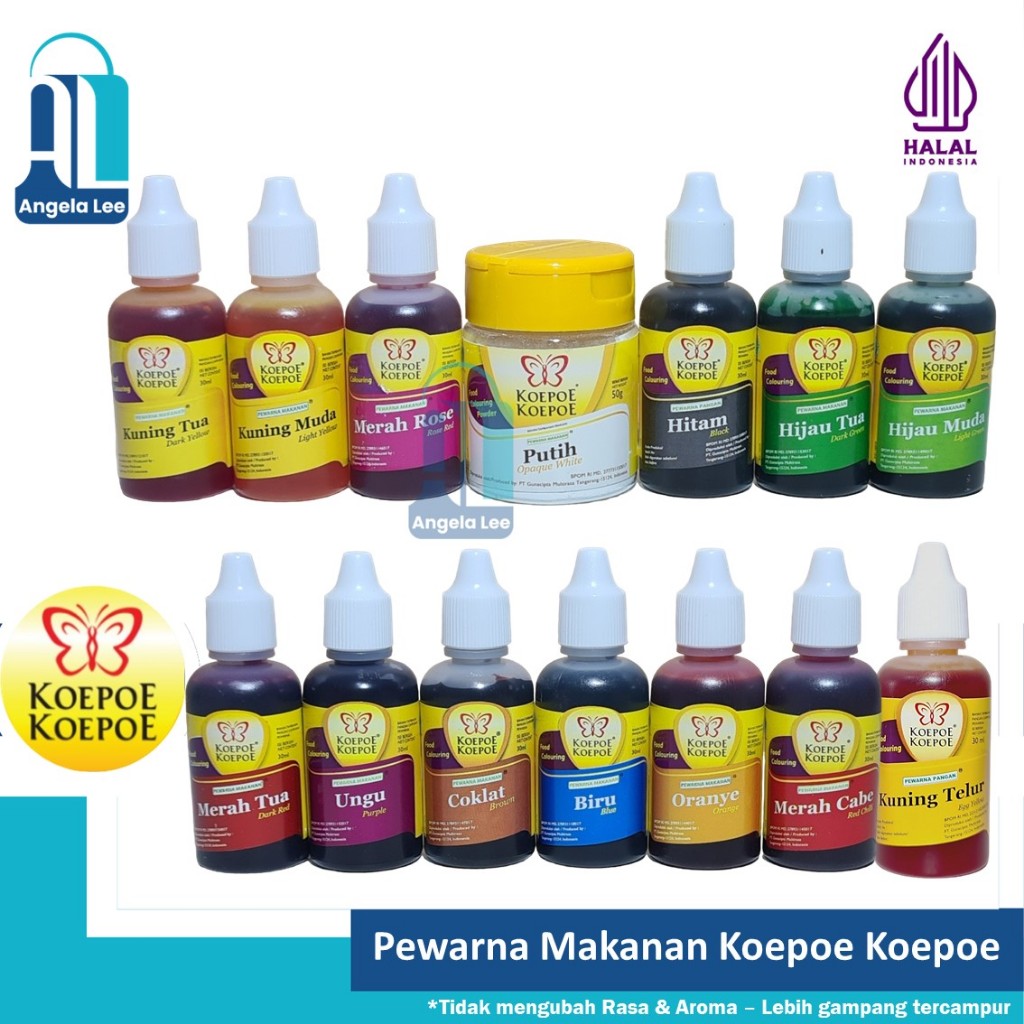 Koepoe Food Coloring Koepoe Kupu Foodgrade Food Coloring Baking 30ml ...