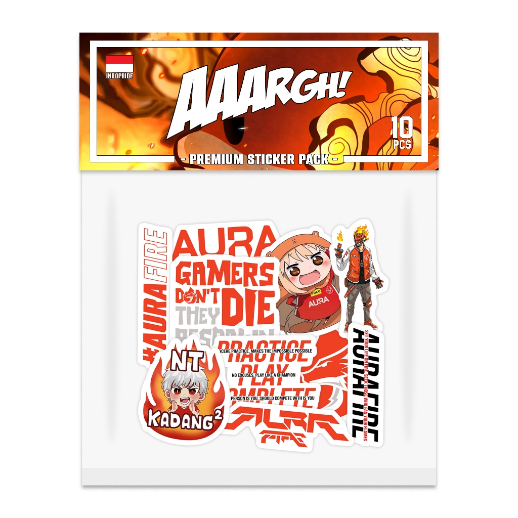 Aura ESPORTS Sticker Pack | Shopee Malaysia