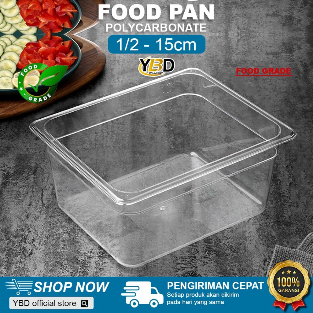 Polycarbonate food pan 1/2 x 15/plastic PC food pan/PC Material food ...
