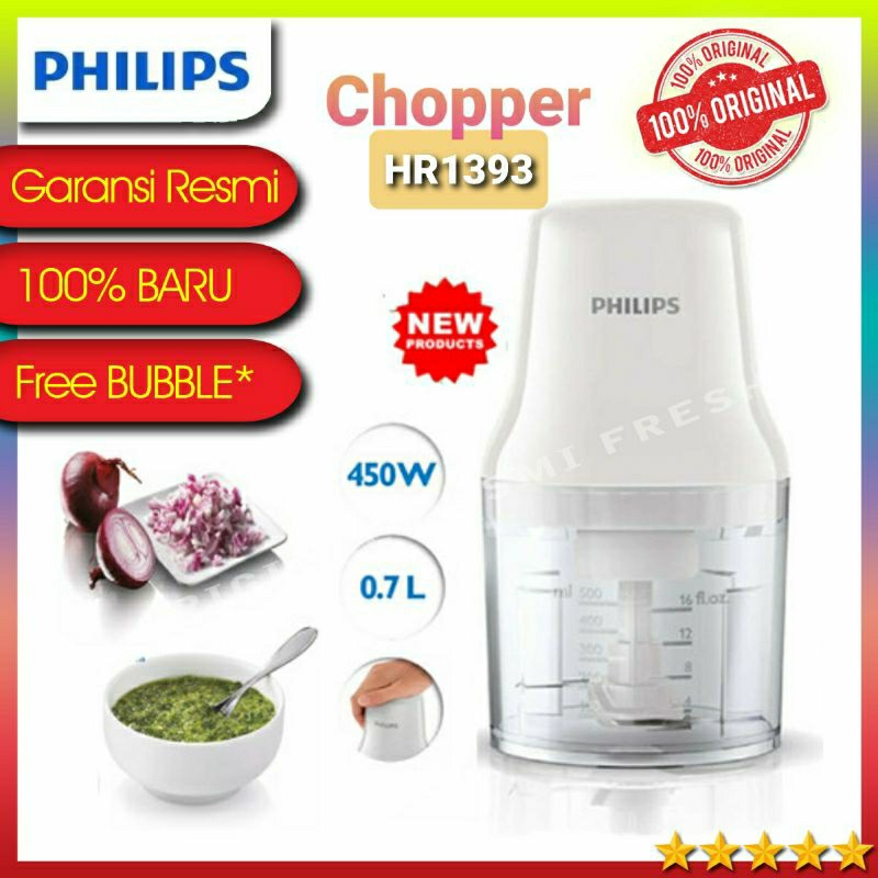 Philips Chopper HR1393 Capacity 0.7L | Shopee Malaysia