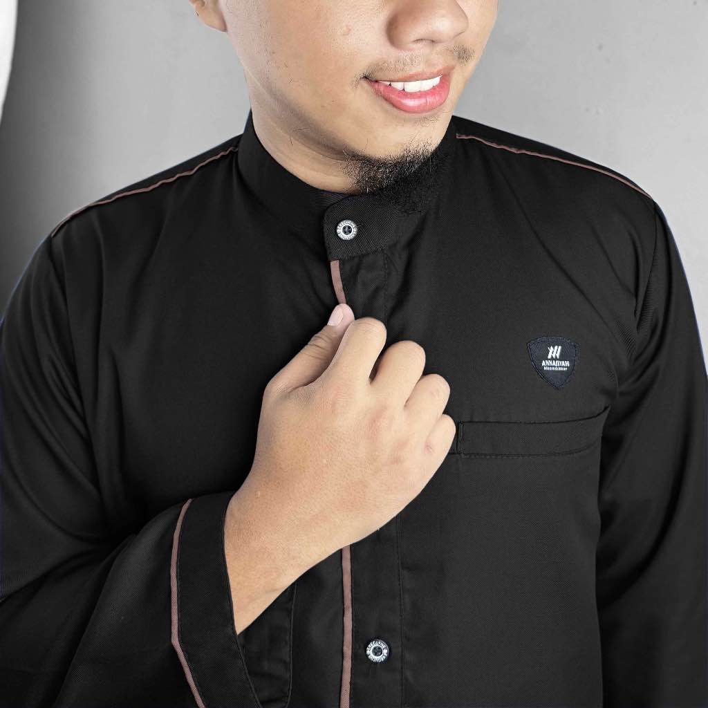 Long Sleeve Gamis Robe for Adult Men and Teenagers YAZID Plain ...