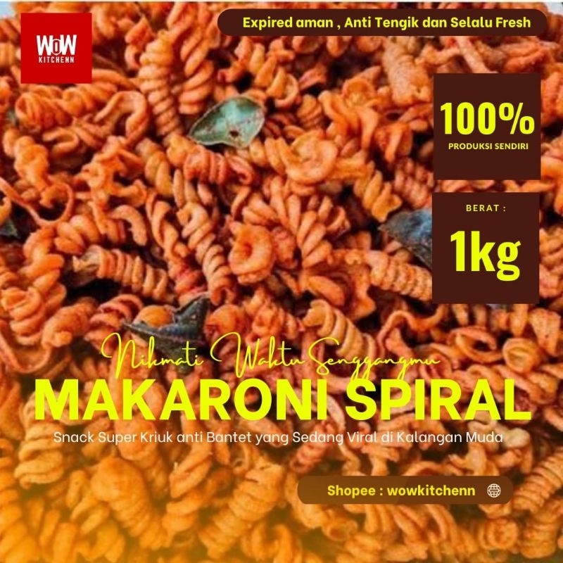 Spiral Macaroni 1 Kg/Spicy Macaroni/Current Snack/Snacktime by ...
