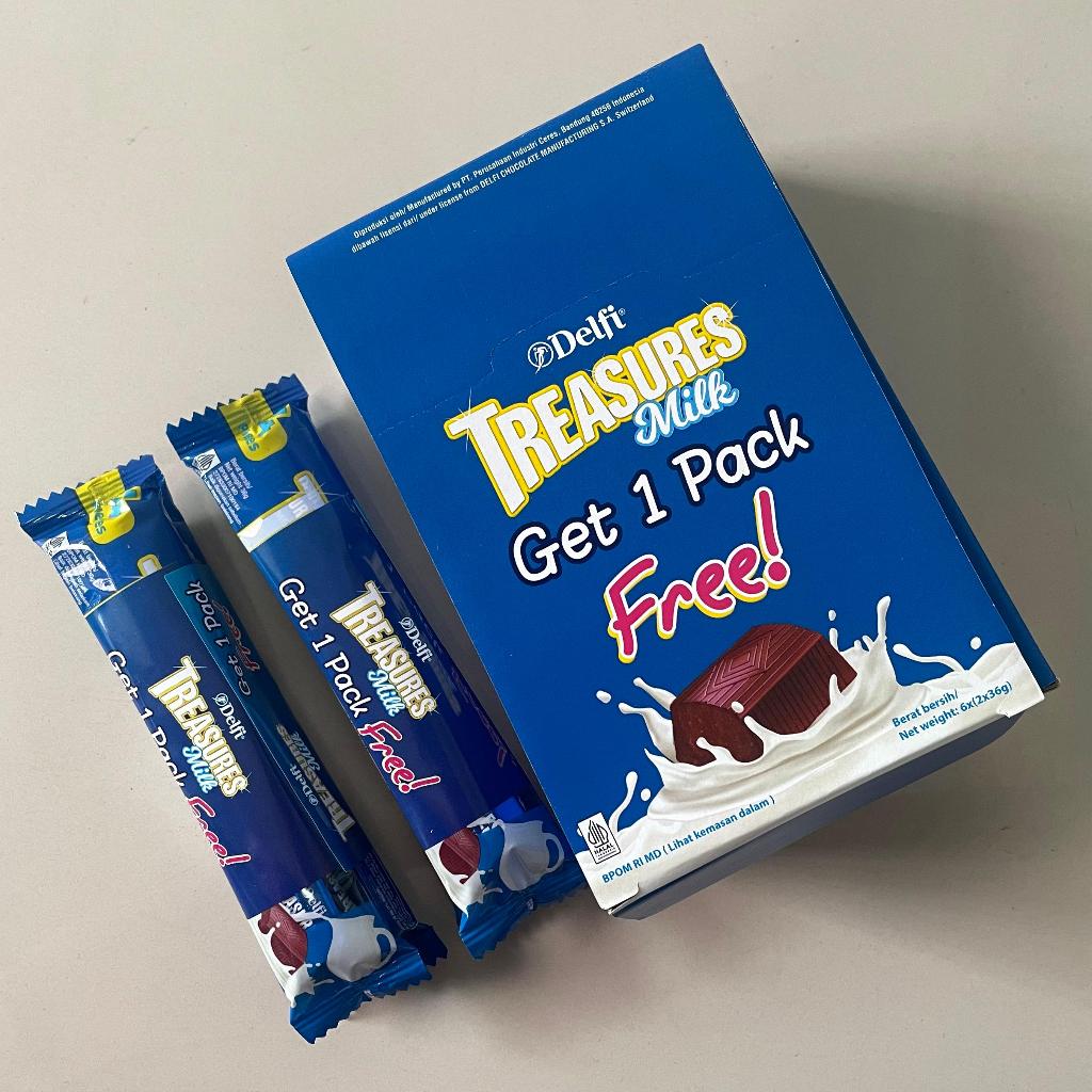 Delfi TREASURE Milk Chocolate 2X36 GRAM BUY 1 GET 1 FREE / ALMOND ...