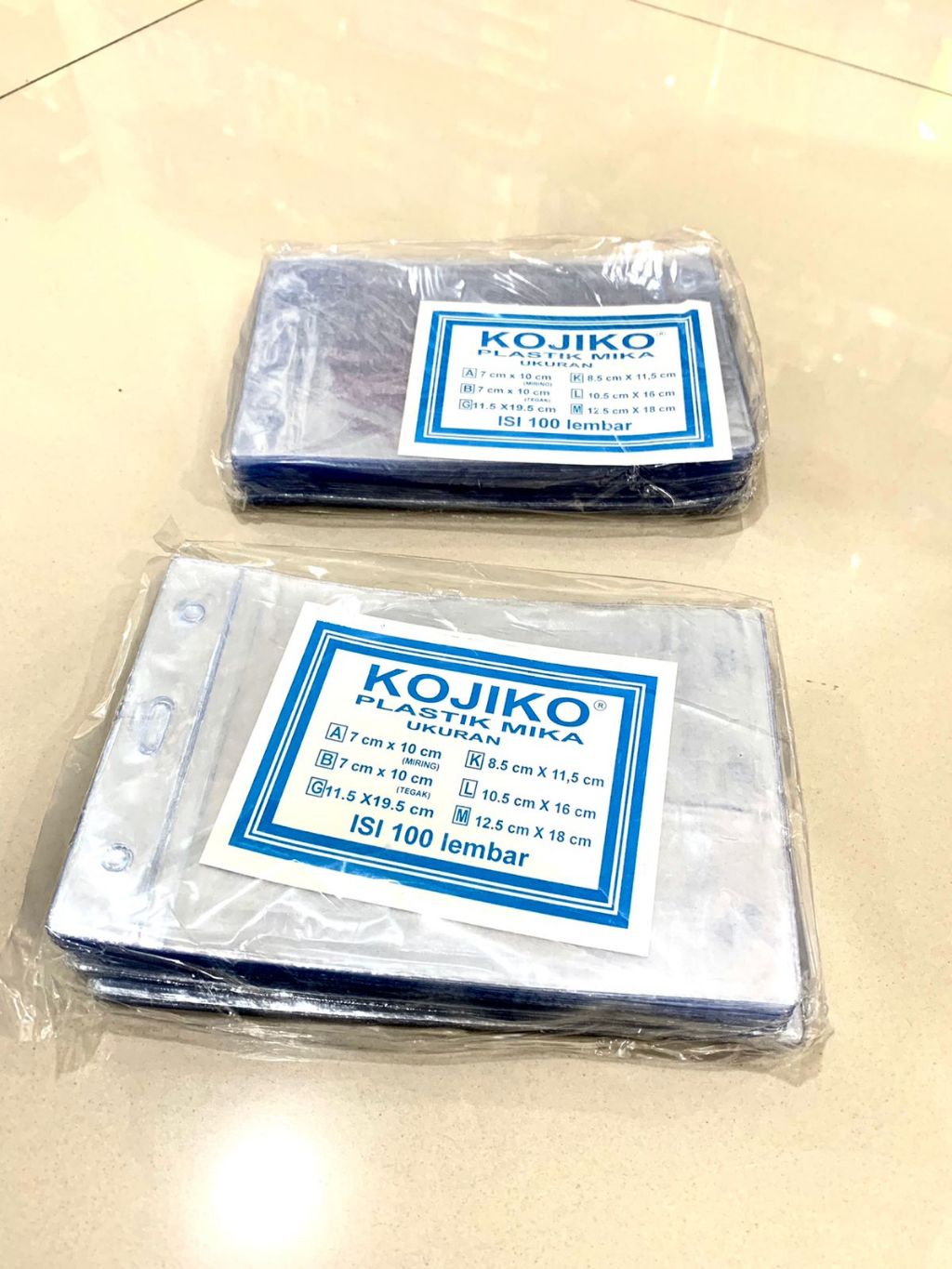 100 Pieces ID Card / Mica Cover / Plastic Name Tag KOJIKO (8,5x11,5 ...