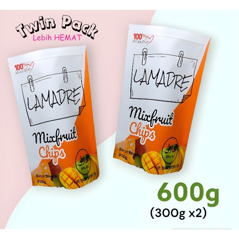 Twin Pack Mixfruit chips 600g (300g+300g) | Shopee Malaysia