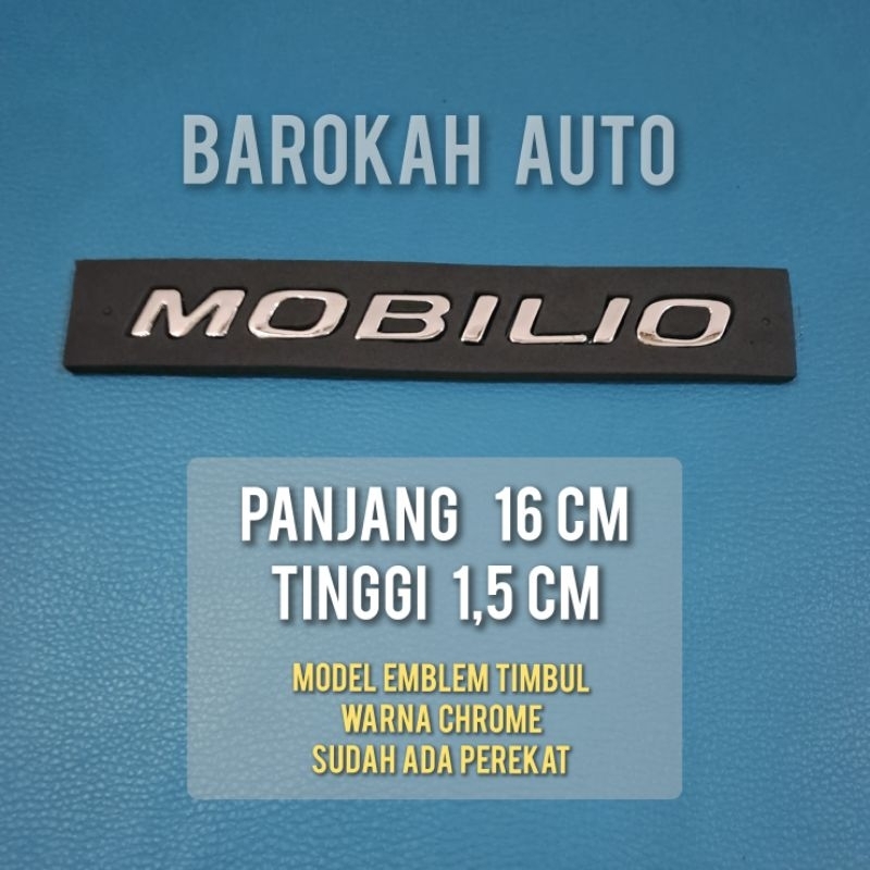 Mobilio Chrome Emblem Logo | Shopee Malaysia