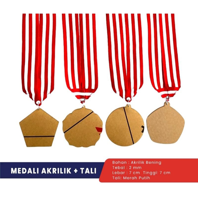 Plain Acrylic Graduation Medal Plus Rope Medal For School Graduation ...