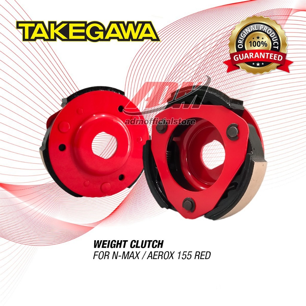 Takegawa N-MAX Double Shoes/AEROX Weight Clutch (Red) | Shopee Malaysia