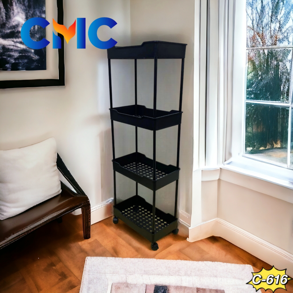 CMC[C-616]4-Tier Multipurpose Stacking Rack/Multipurpose 4-Tier Trolley ...