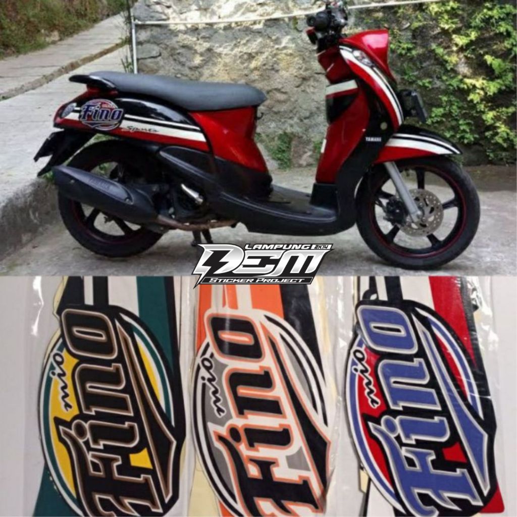 Yamaha fino 2013 Standard striping Stickers, There Are 3 Colors ...