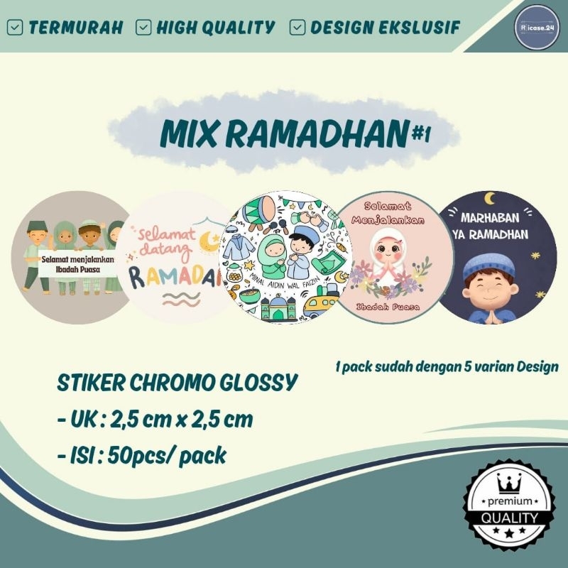 Sticker MARHABAN YAA RAMADHAN I CHROMO GLOSSY I HIGH QUALITY I ...