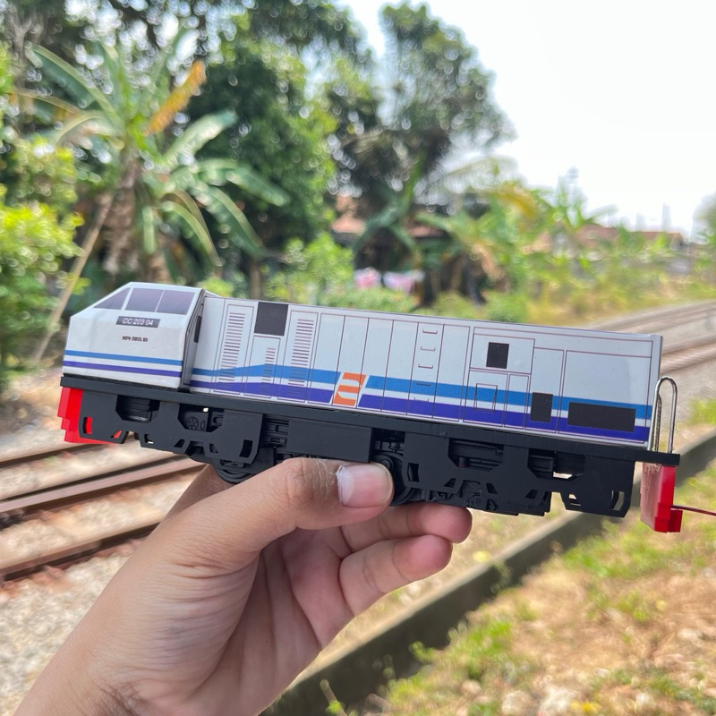 MESIN Miniature Train Locomotive cc203 OCEAN BLUE FULL ACRYLIC Engine ...