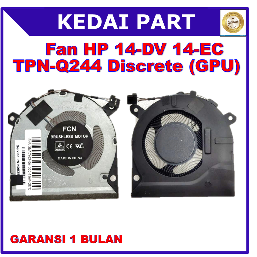 Fan HP 14-DV 14-EC TPN-Q244 M34454-001 M24539-001 Discrete GPU ORI | Shopee Malaysia