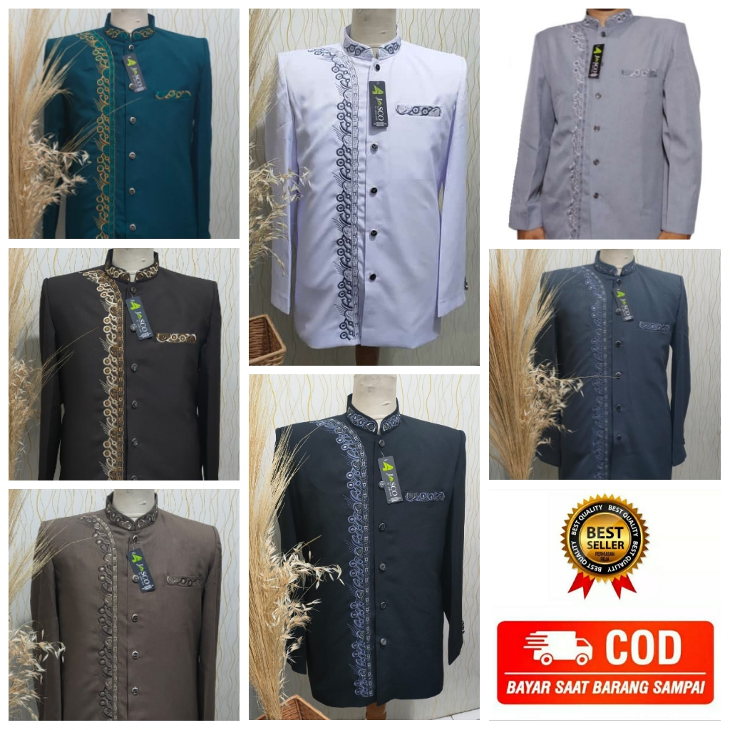 Jasko Original Suit Muslim Clothing for Adult Men with Embroidered ...