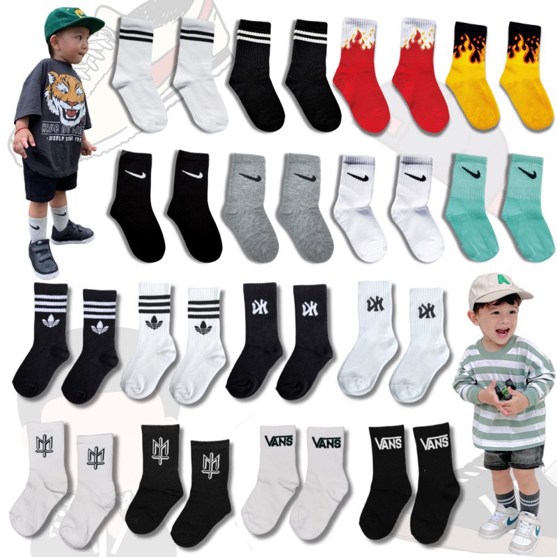 Socks For Children Aged 1-6 Years, Distro Brand, Long Strip Line Brand ...