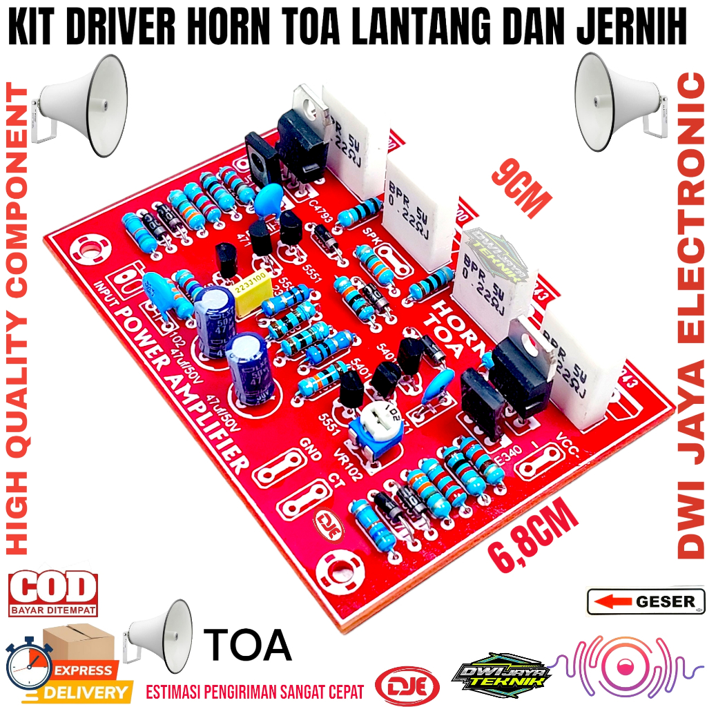 TOA Horn Driver Kit Anti-Break and Breakable Funnel | Shopee Malaysia