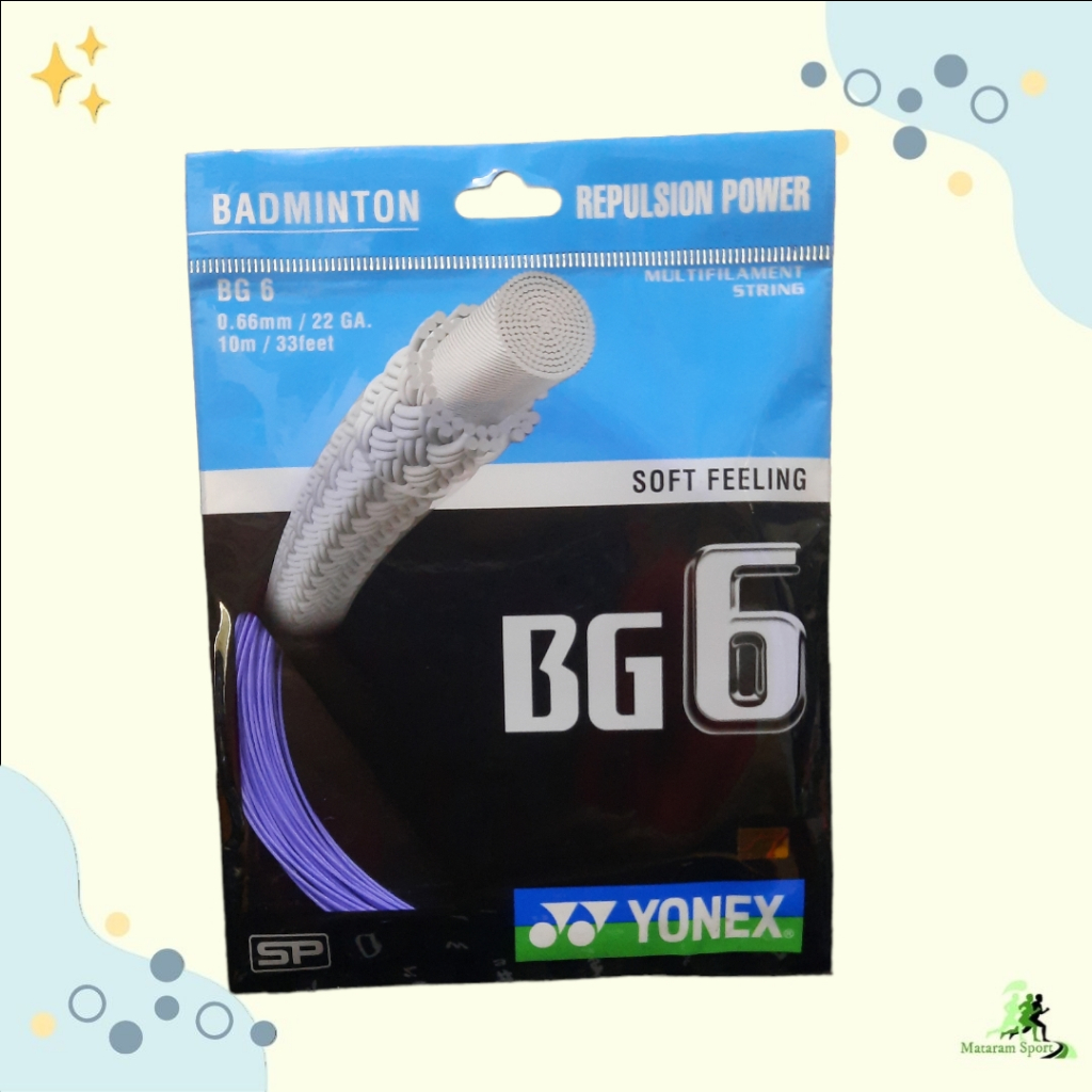 Yonex BG 6 Badminton Strings Original | Shopee Malaysia