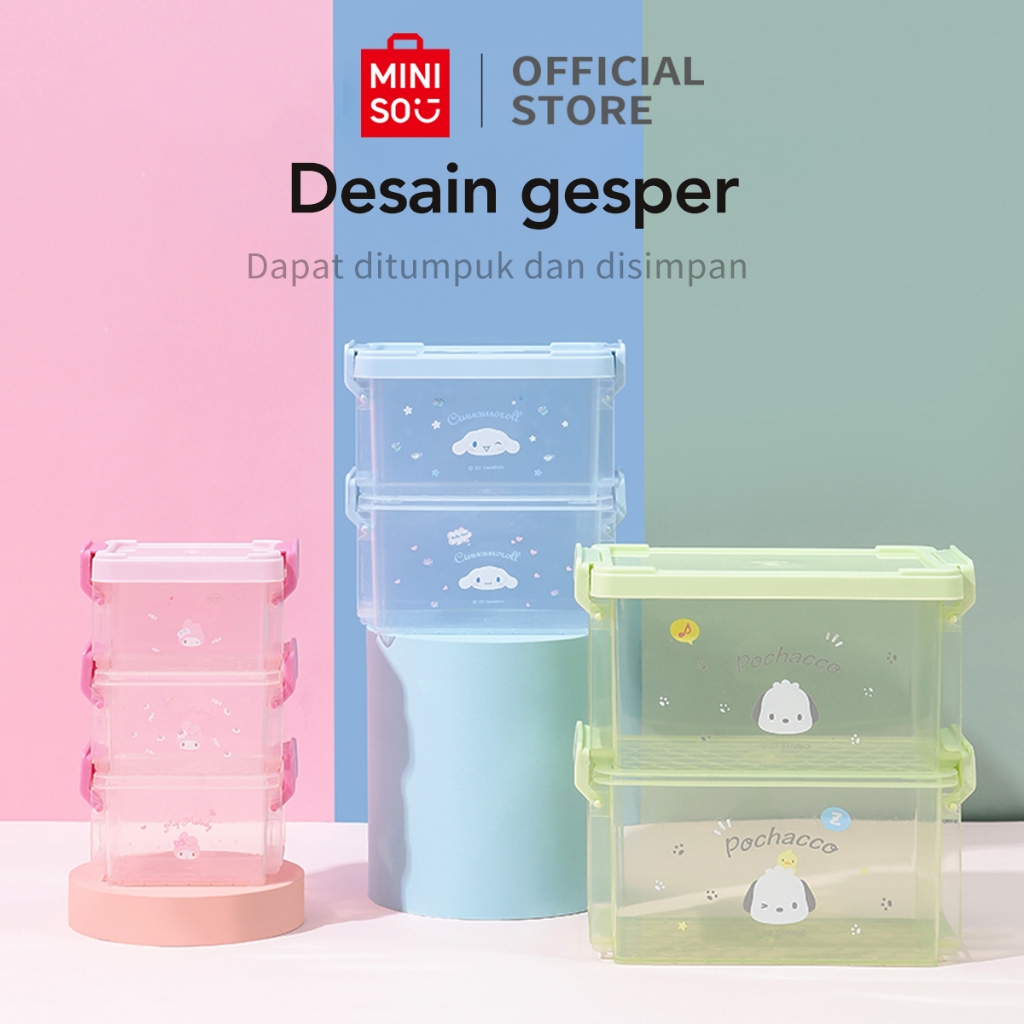 Miniso Sanrio Characters Storage Box Third Floor Storage Box Multi ...