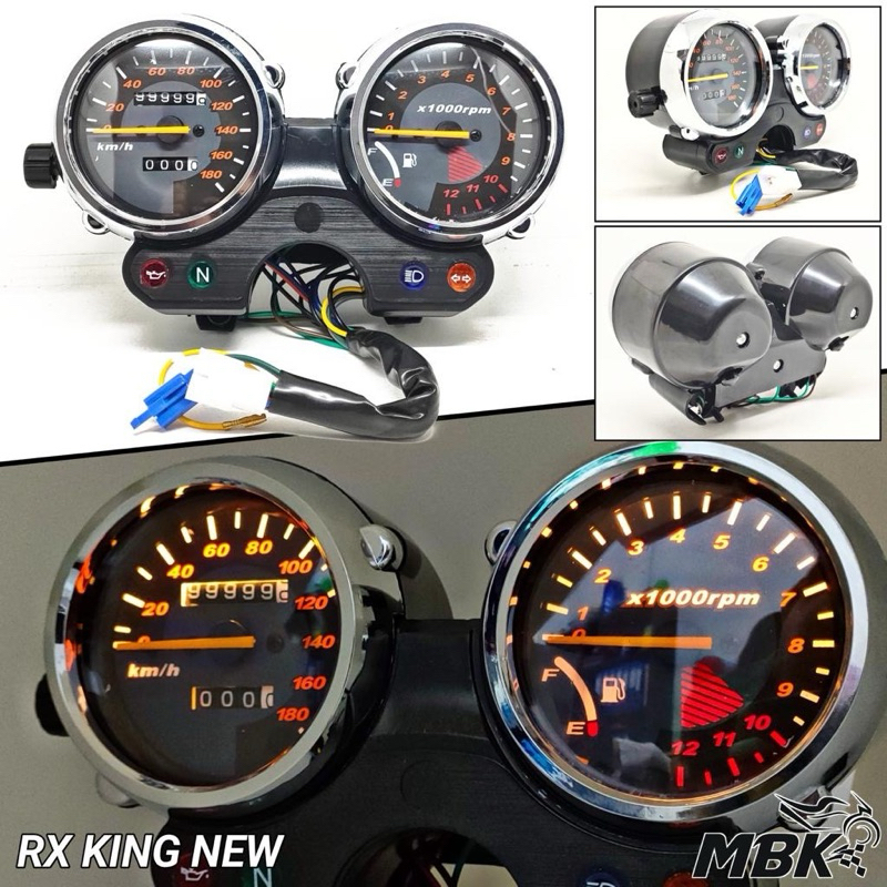 Spidometer Speedometer Odometer Rx King Full Set, Stay Install 1 Year ...