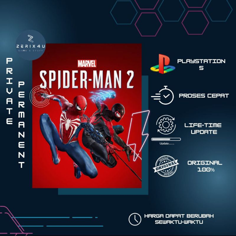 Redeem CODE MARVEL'S SPIDERMAN 2 PS5 MARVELS SPIDER-MAN 2 II PRIVATE ...