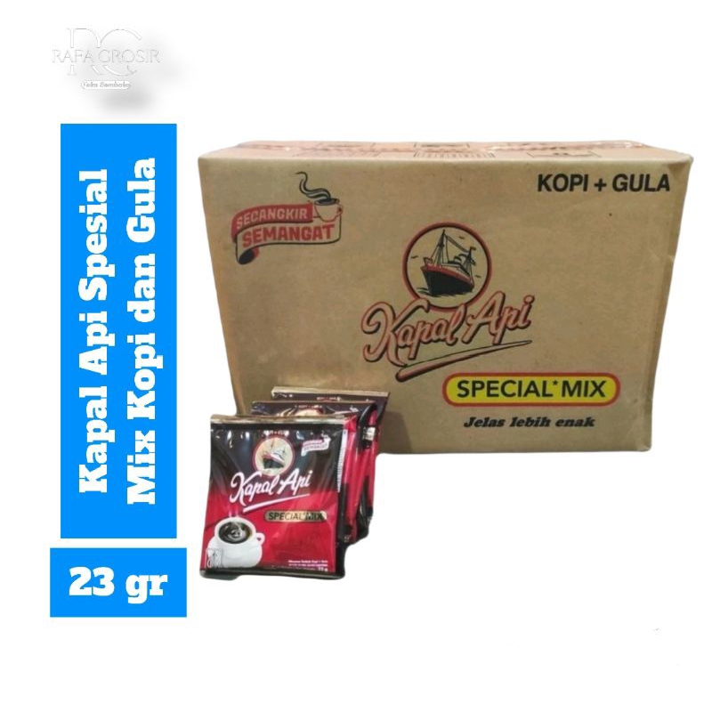 Kapal Api Special Mix of Coffee and Sugar | 1 box contains 12 packets ...