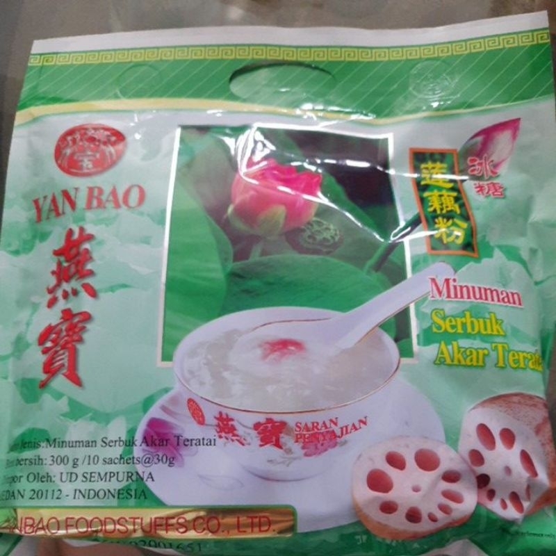 Yan bao root lotus powder contains 10 sachets x 30g | Shopee Malaysia